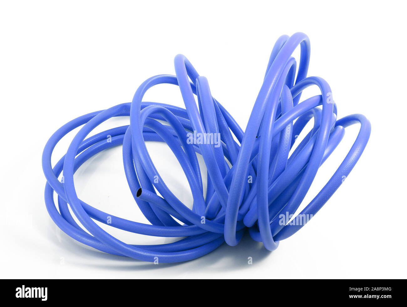 water hose on white background Stock Photo - Alamy