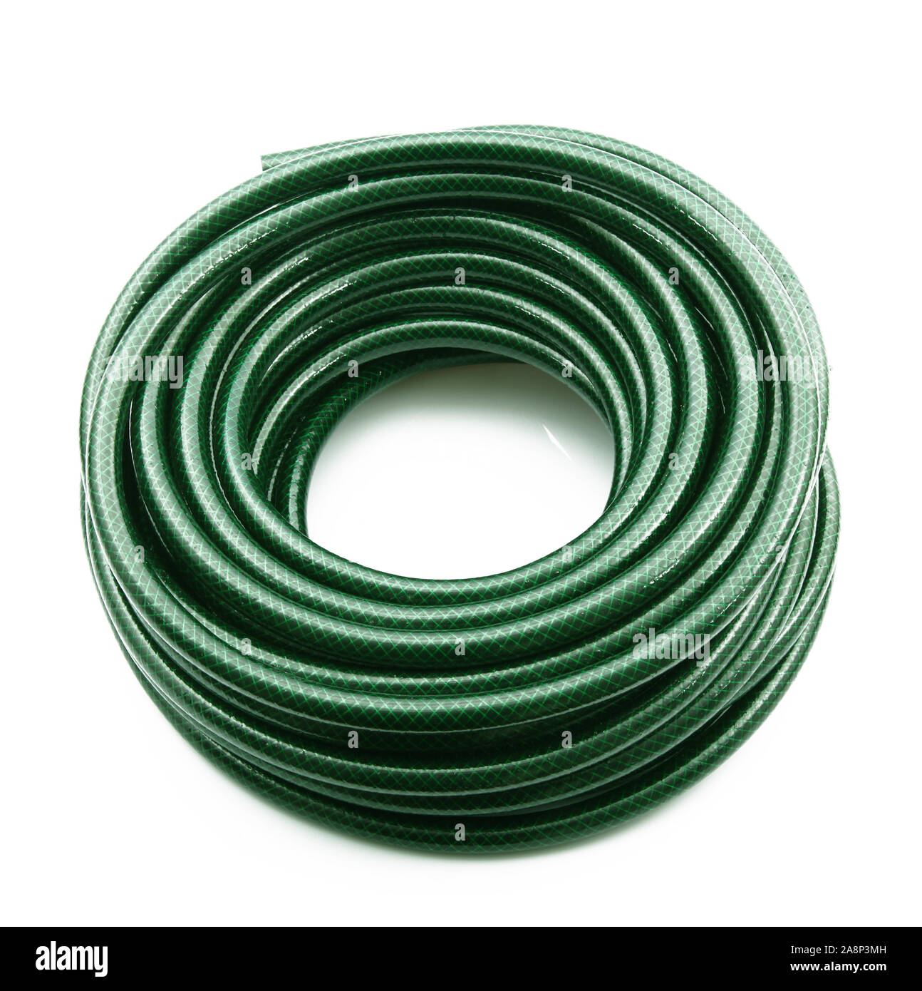 water hose on white background Stock Photo - Alamy