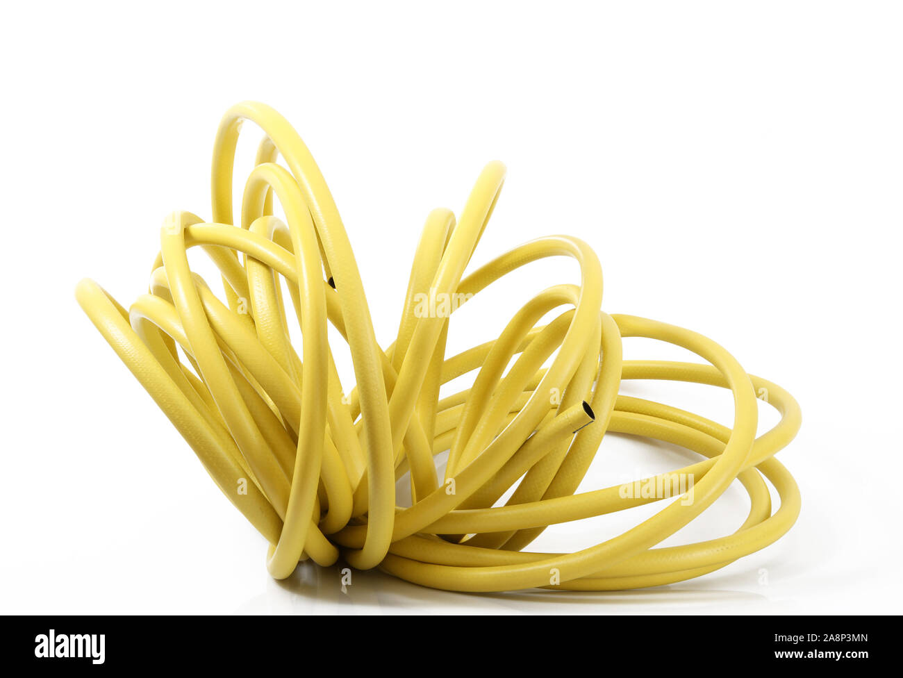 water hose on white background Stock Photo - Alamy