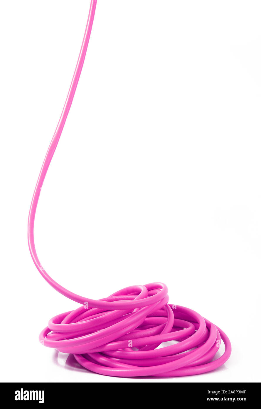 water hose on white background Stock Photo - Alamy