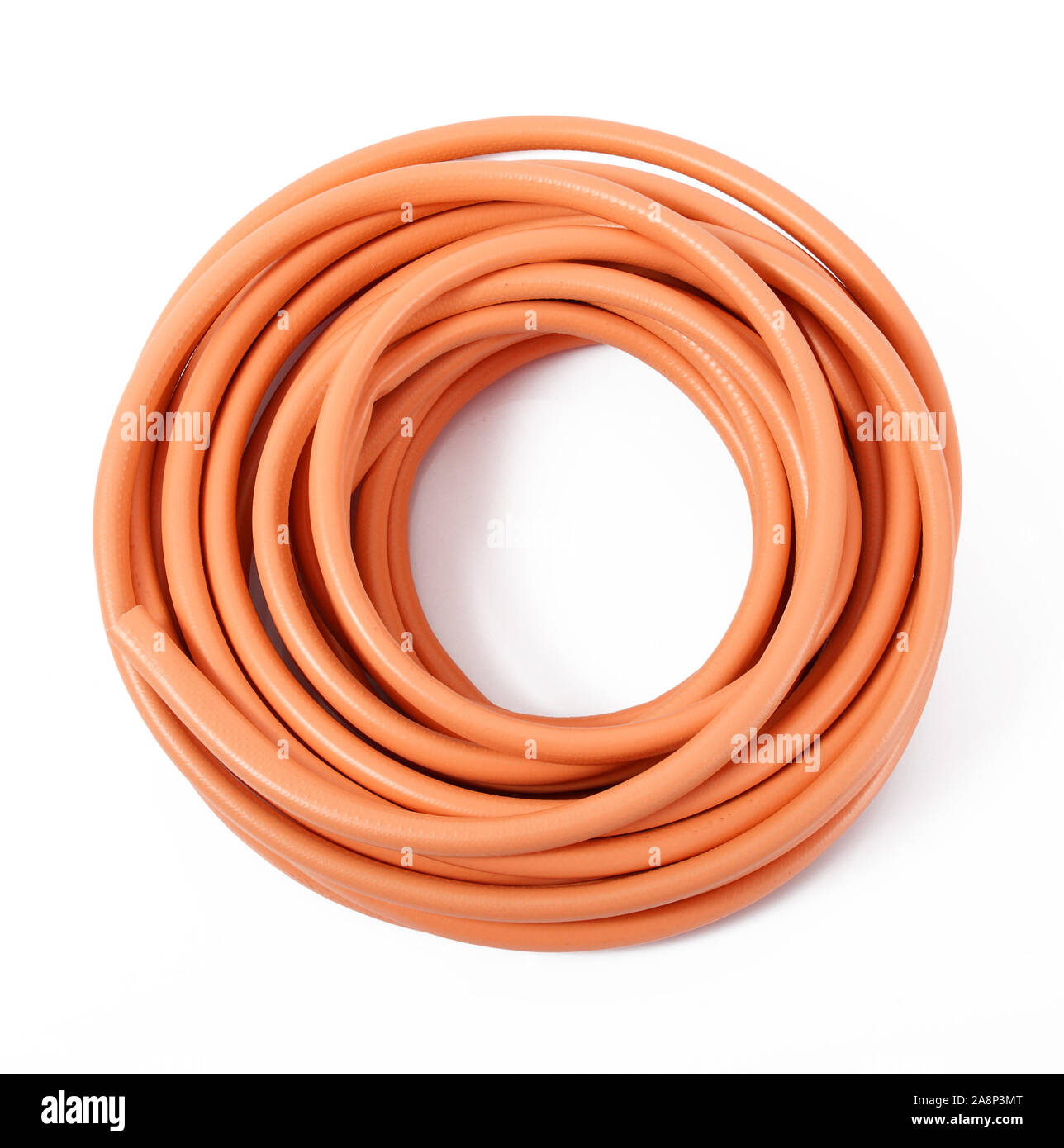 water hose on white background Stock Photo - Alamy