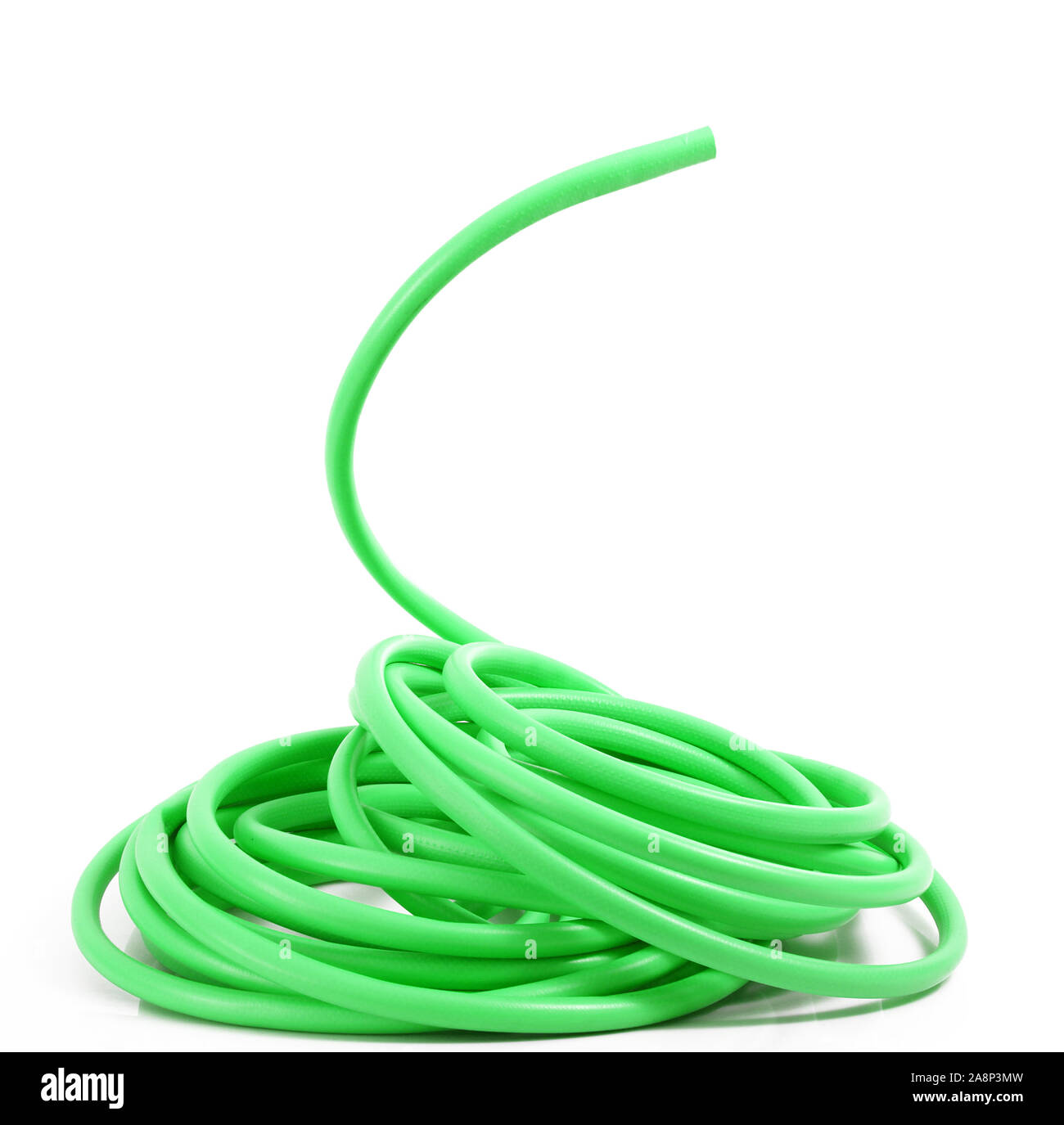 water hose on white background Stock Photo - Alamy