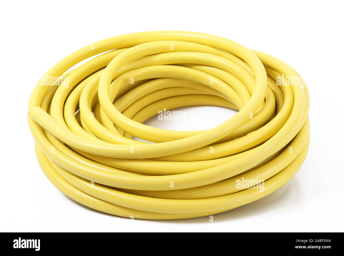 water hose on white background Stock Photo - Alamy