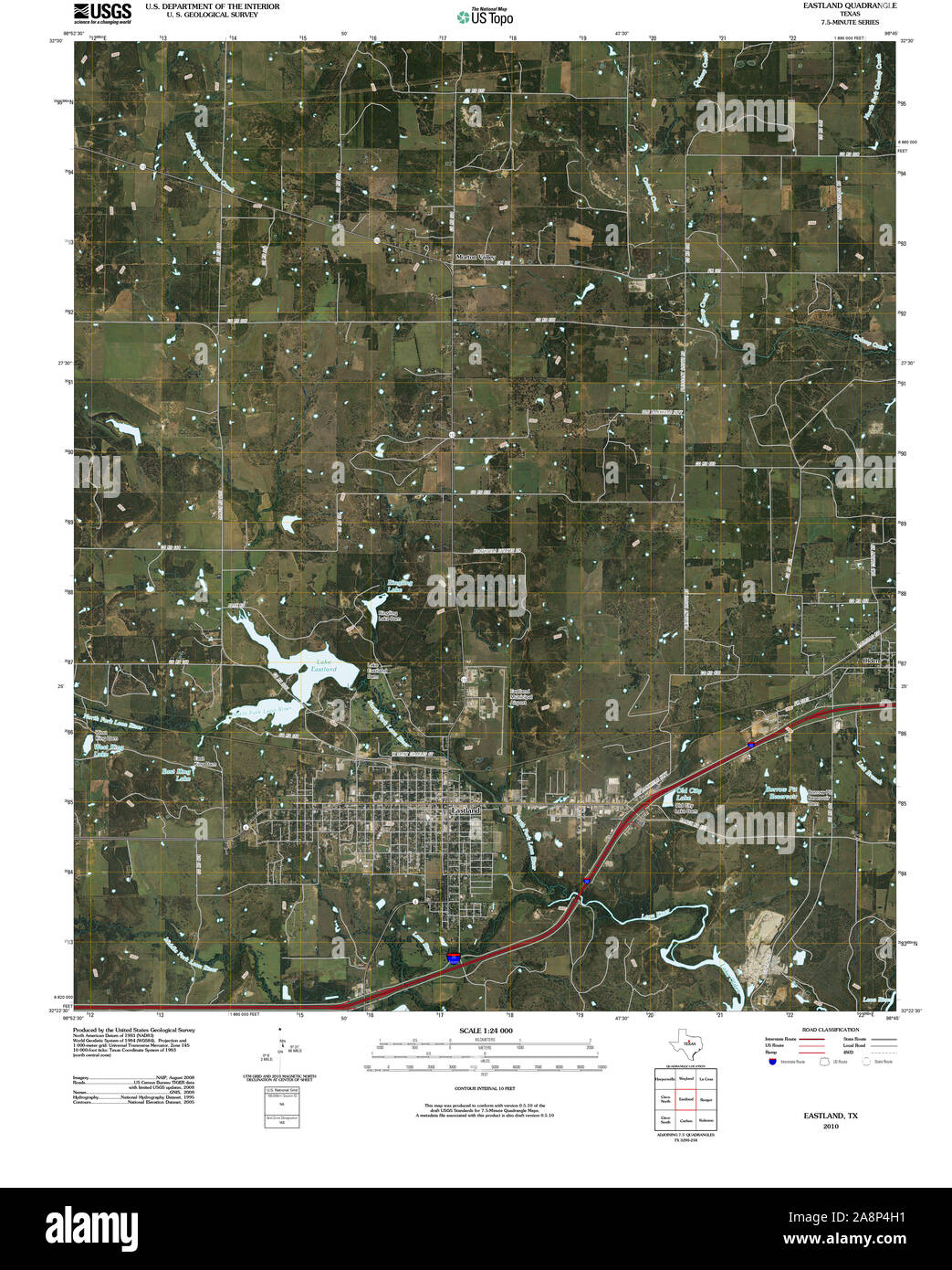 Map of eastland hi-res stock photography and images - Alamy