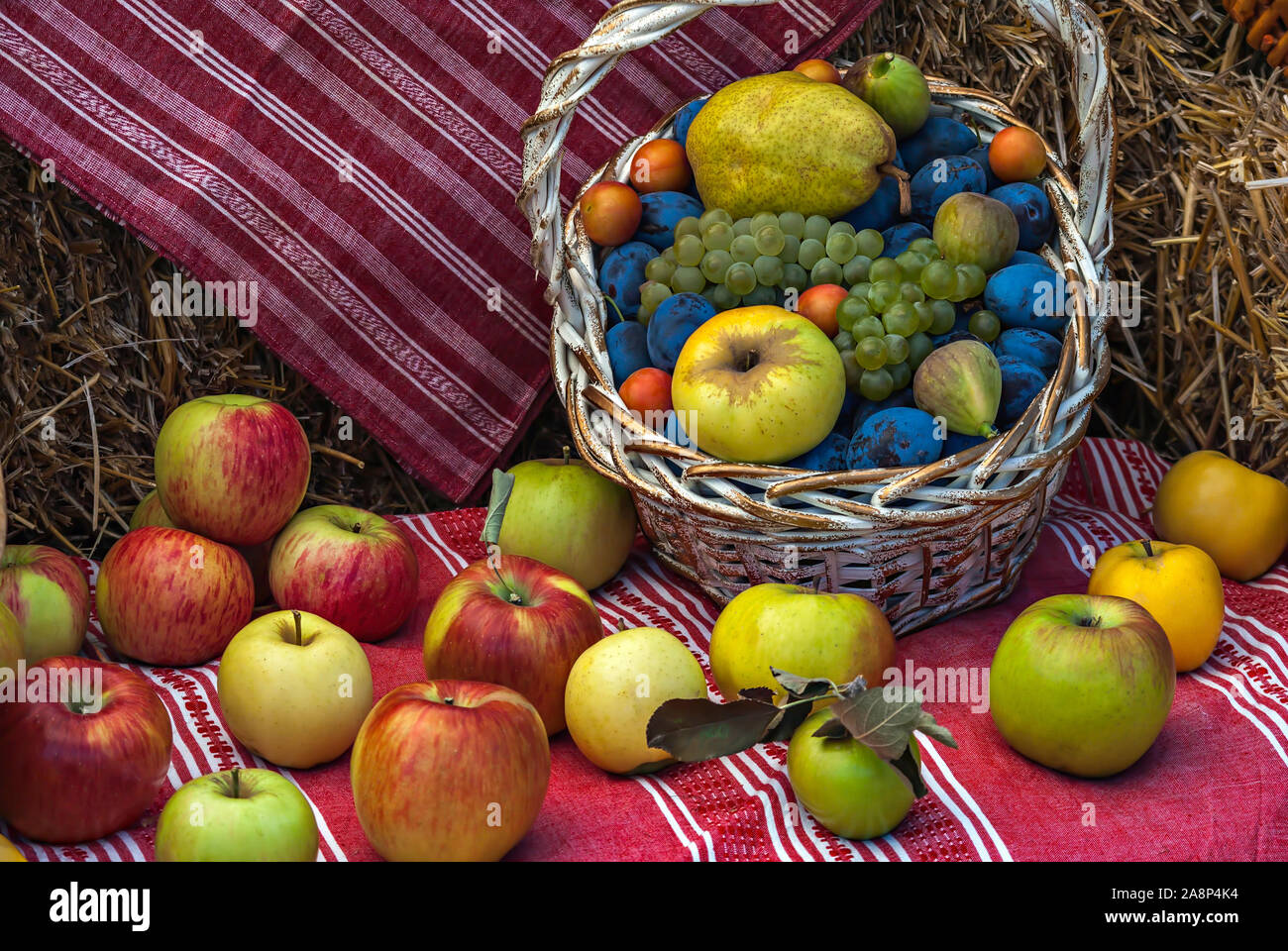 Fruits in the basket hi-res stock photography and images - Alamy