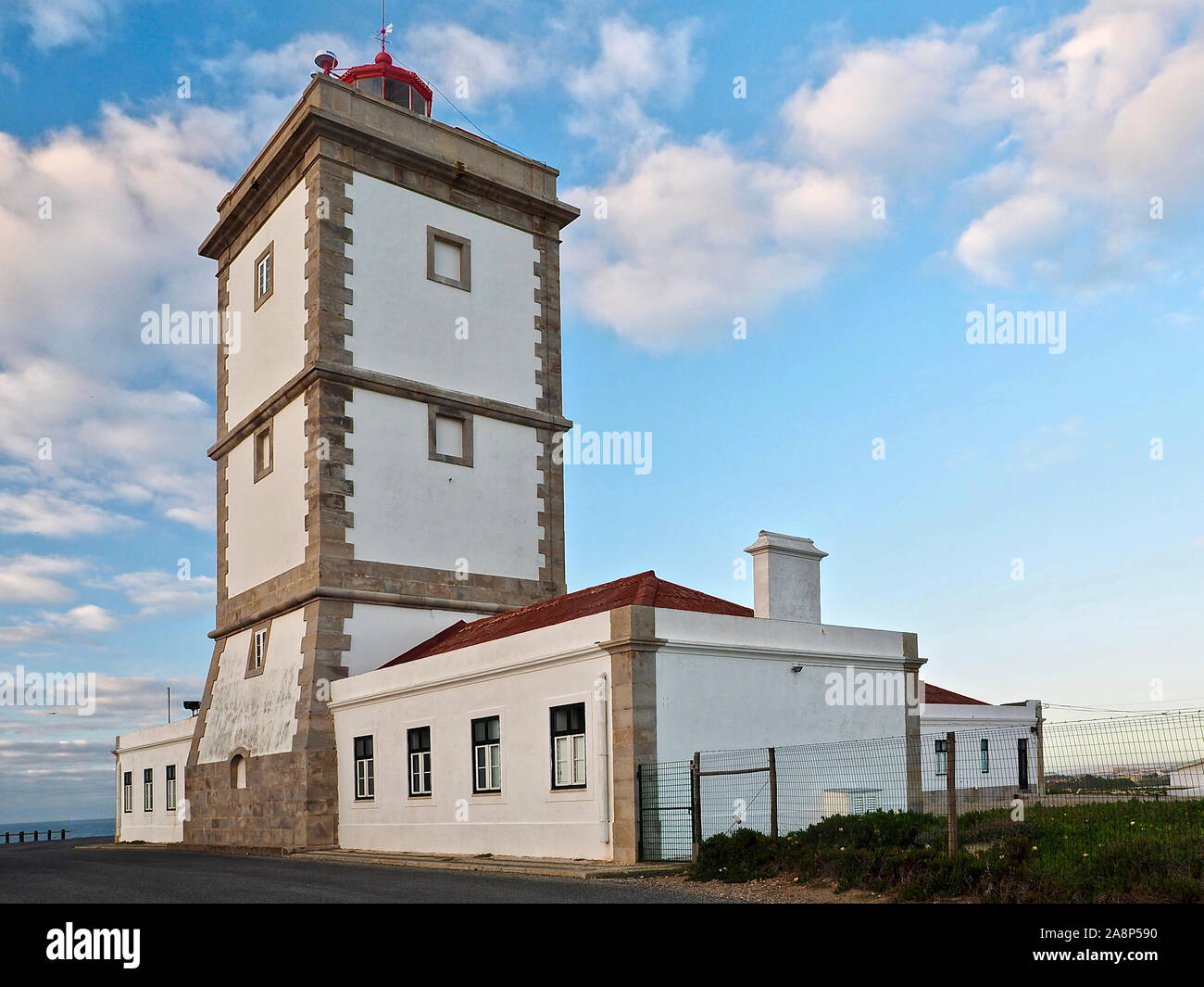 Big lighthouse in Peniche in the Centro coast of Portugal Stock Photo ...