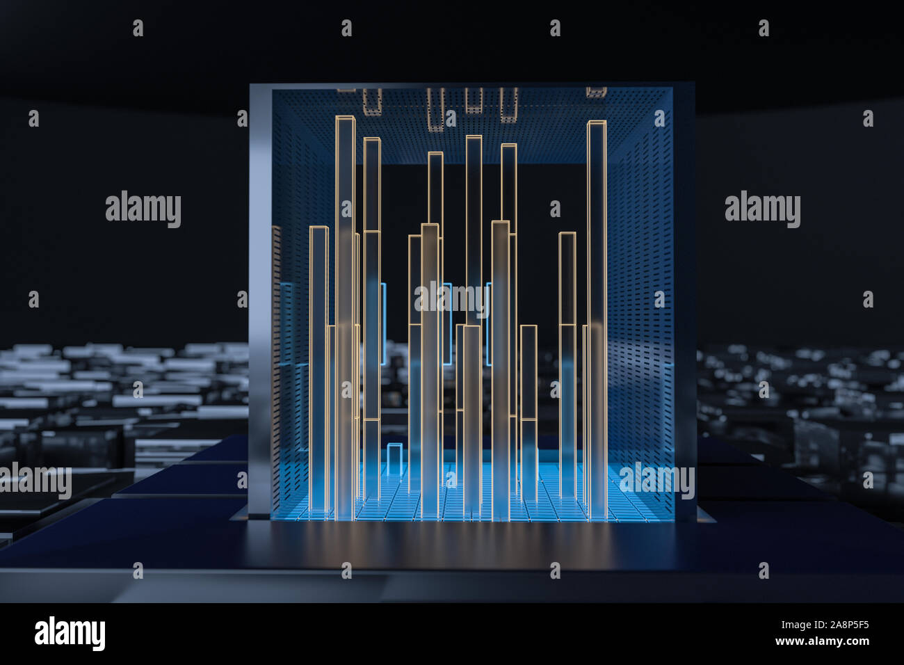 Glowing golden motherboard hi-res stock photography and images - Alamy