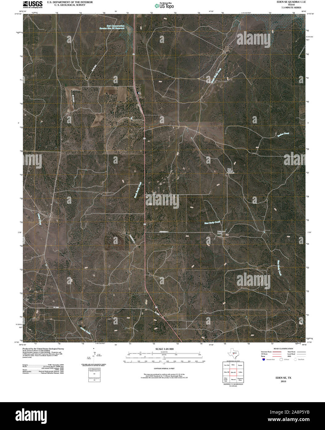 Eden texas map Cut Out Stock Images & Pictures - Alamy