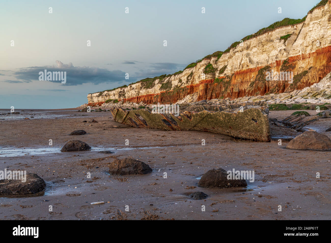 The Wreck of the Steam Trawler Sheraton in the evening light at the ...