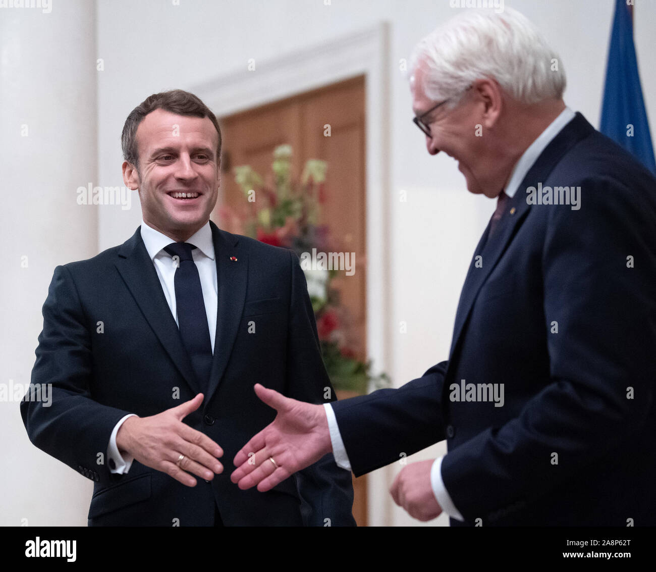 Berlin, Germany. 10th Nov, 2019. President Frank-Walter Steinmeier (r ...