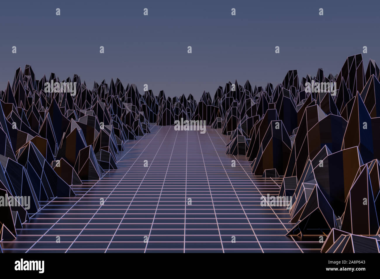 3d background Illustration Inspired by 80's Scene synthwave and ...