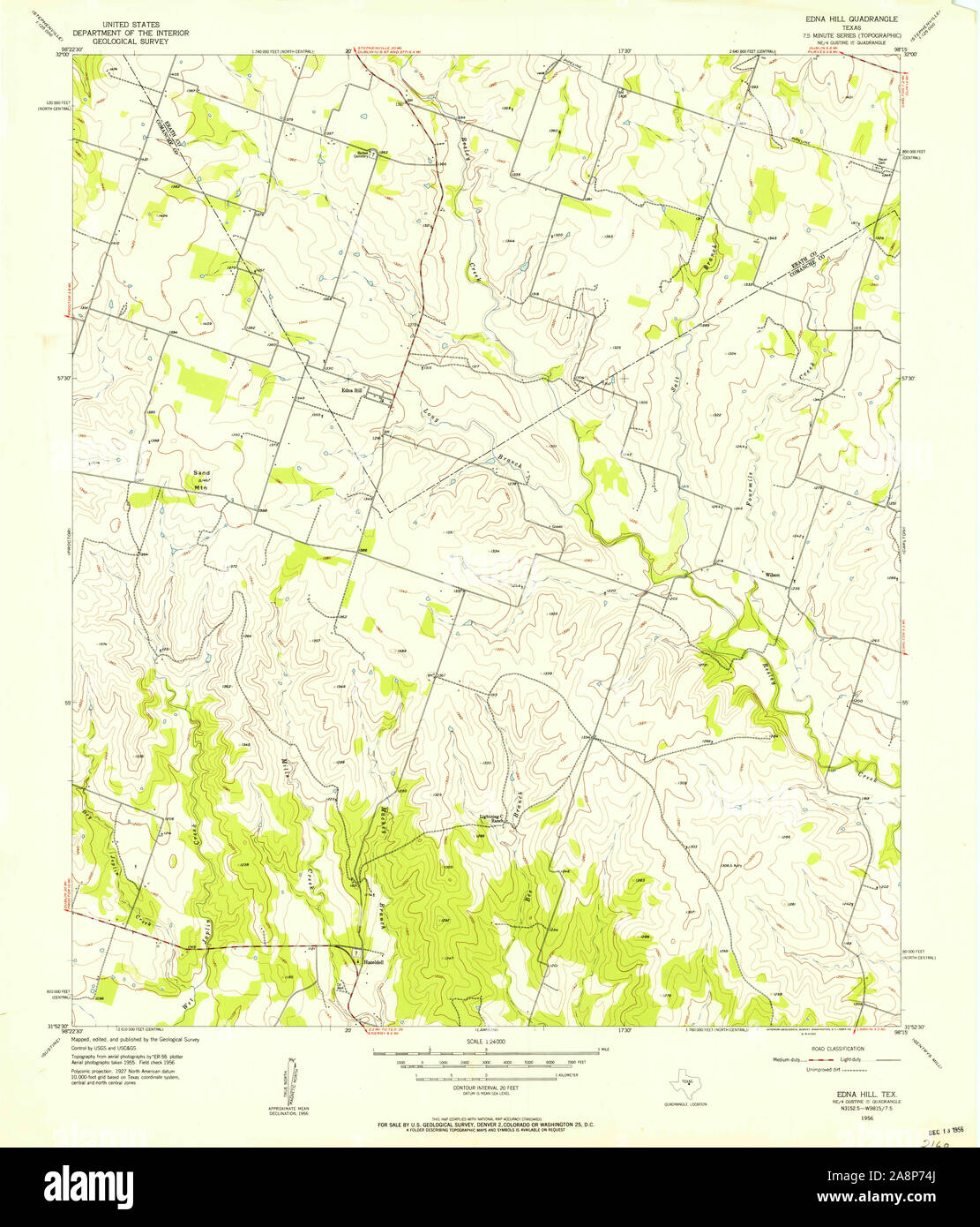 Edna texas map hi-res stock photography and images - Alamy