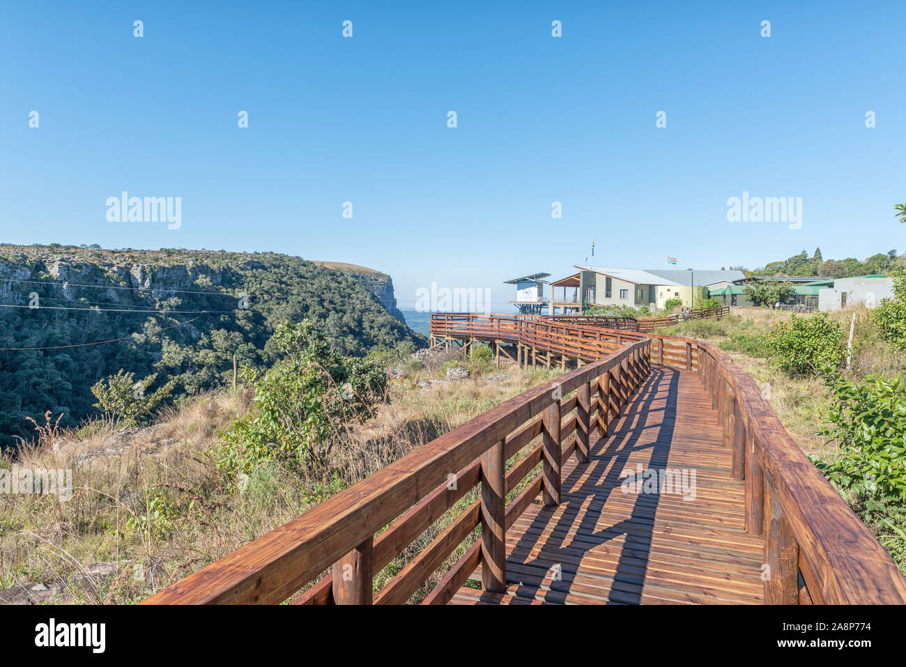 GRASKOP, SOUTH AFRICA - MAY 20, 2019: View of the boardwalk at the ...