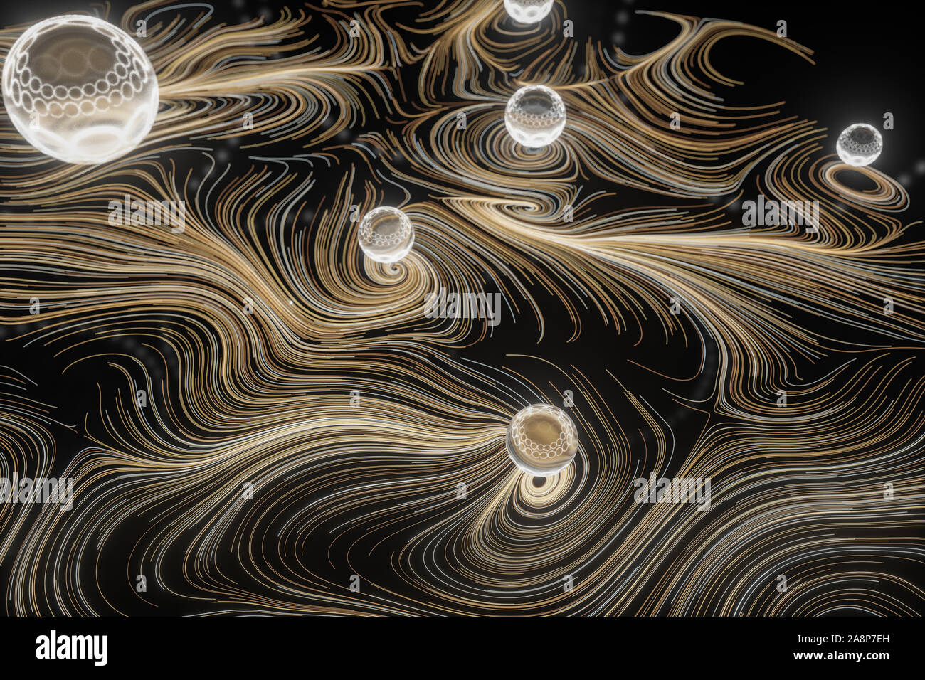 Abstract wind particles computer hi-res stock photography and images ...