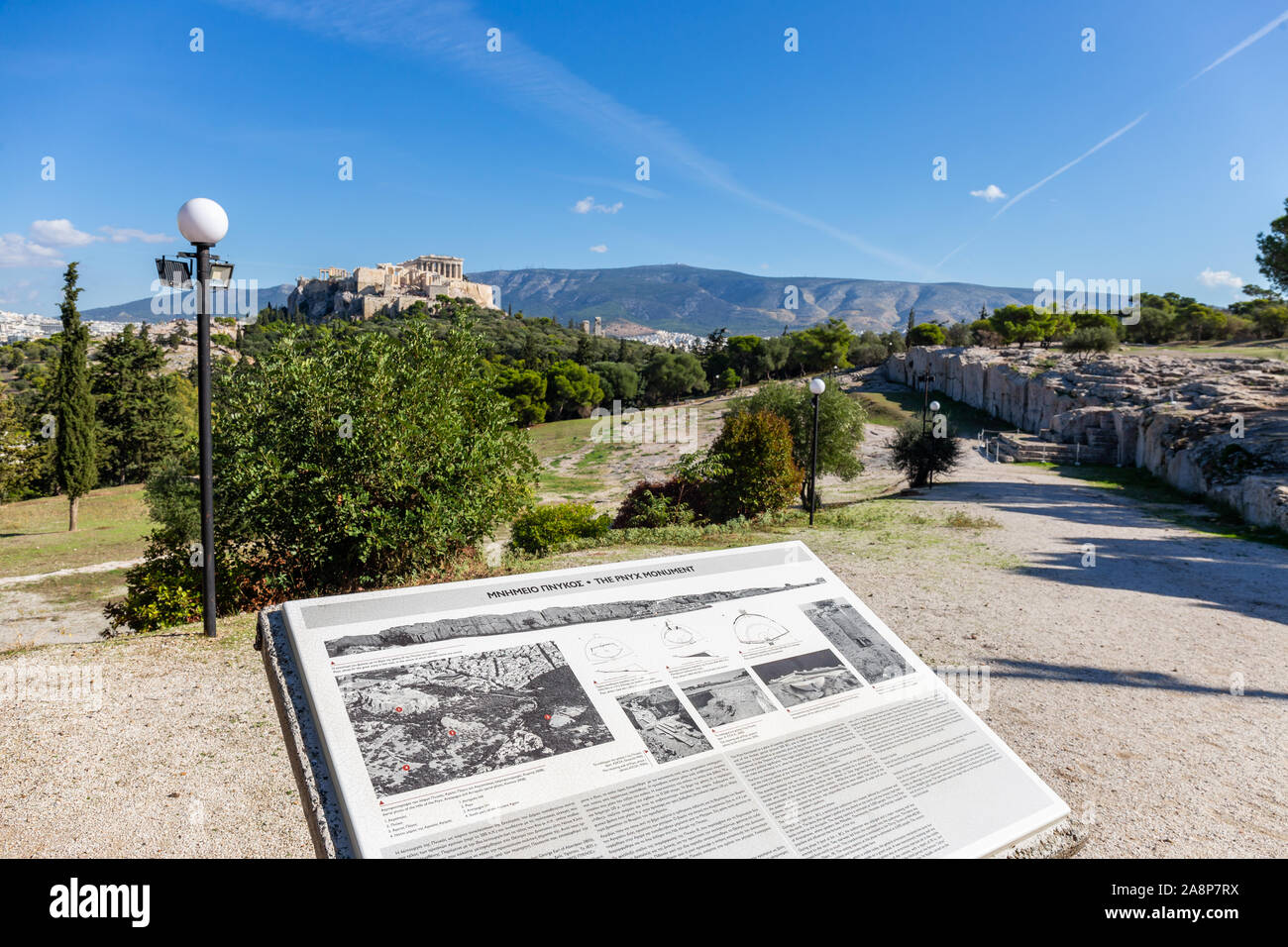 ruins of ancient Pnyx - the place were democracy born in front of ...