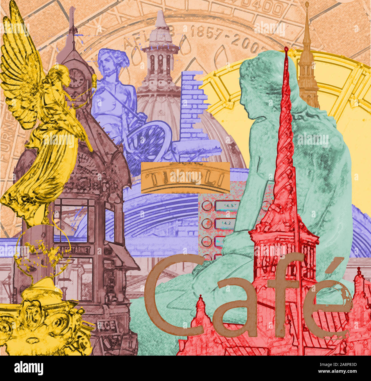 Kopenhagen collage hi-res stock photography and images - Alamy