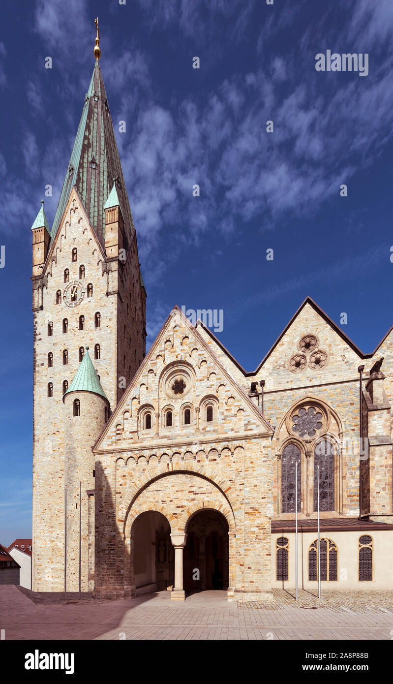 Catholic Paderborn Cathedral St. Liborius is mainly of the 13th century ...