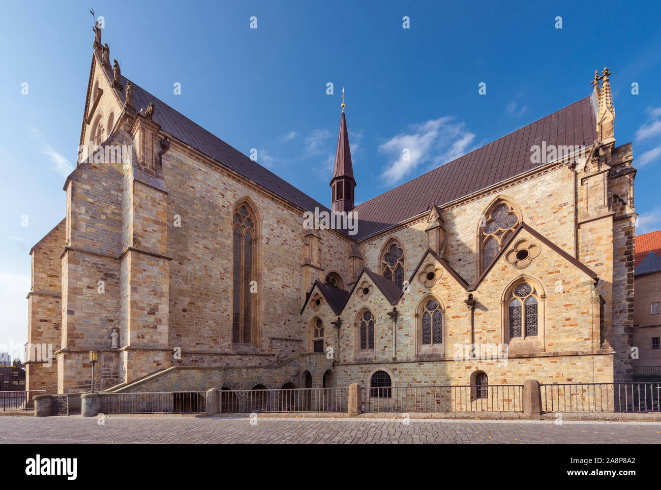 Catholic Paderborn Cathedral St. Liborius is mainly of the 13th century ...