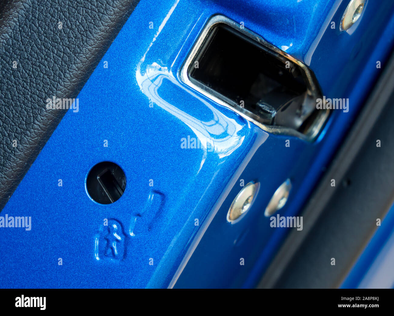 Car door lock closeup back hi-res stock photography and images - Alamy