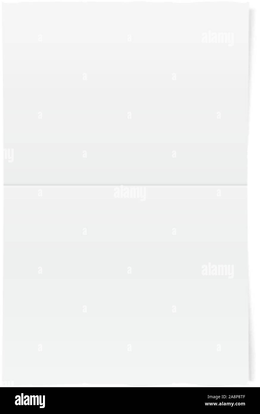 Template of a white paper receipt. Blank check from a shop, supermarket ...