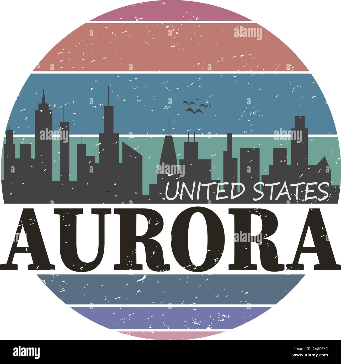 Aurora colorado skyline Cut Out Stock Images & Pictures - Alamy