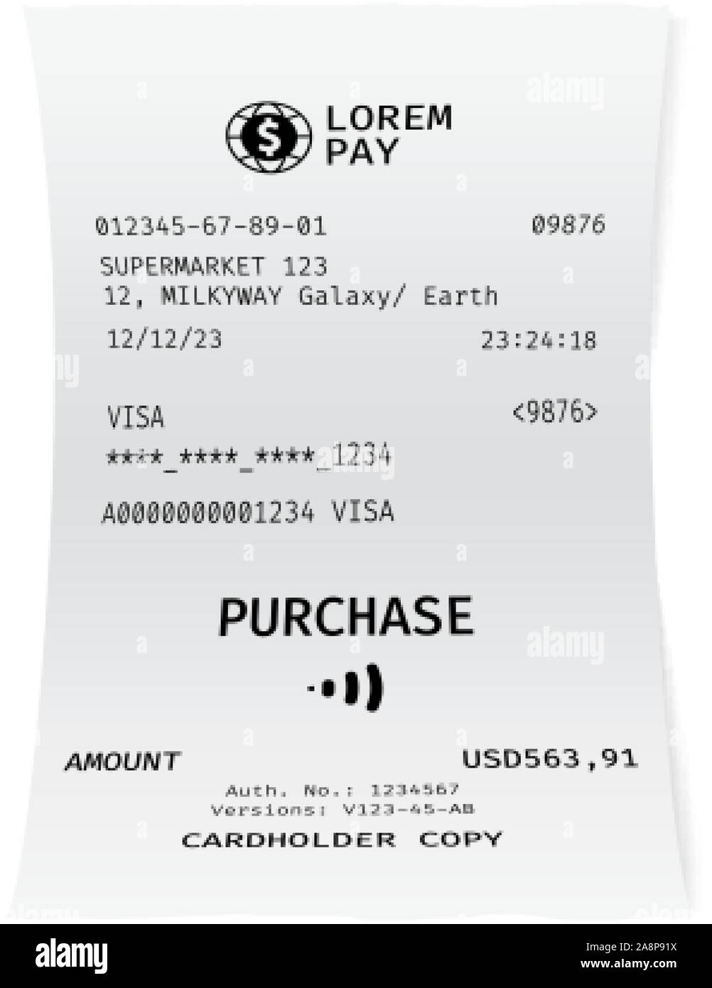 Cashier check bank note hi-res stock photography and images - Alamy