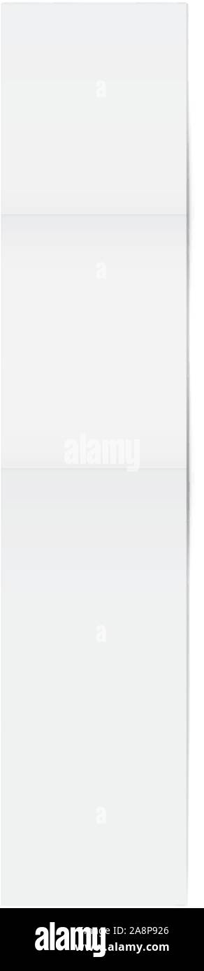 Template of a white paper receipt. Blank check from a shop, supermarket ...