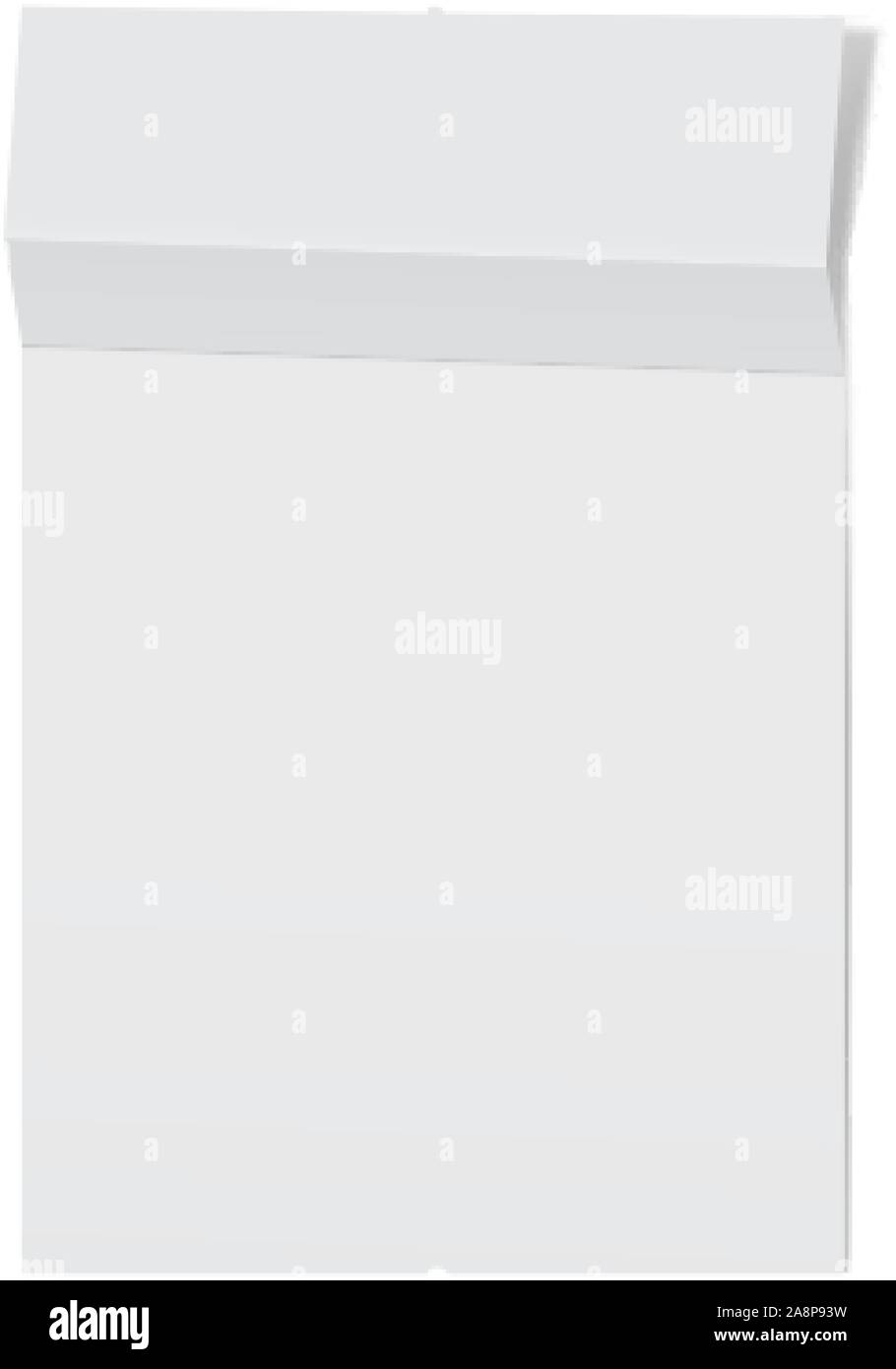 Template of a white paper receipt. Blank check from a shop, supermarket ...