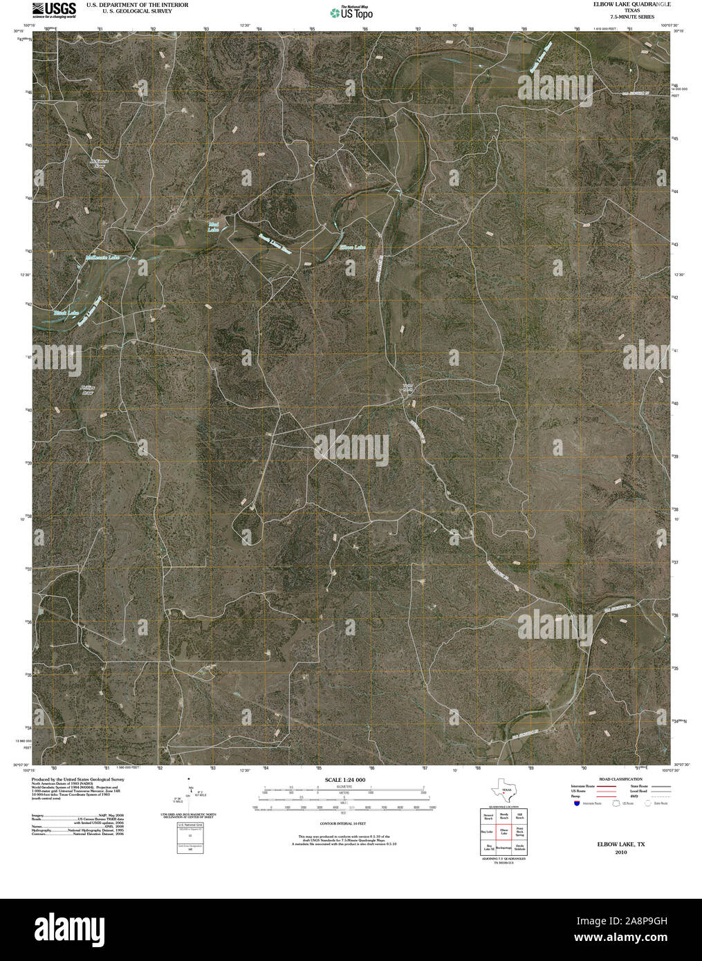 Map of elbow lake hi-res stock photography and images - Alamy