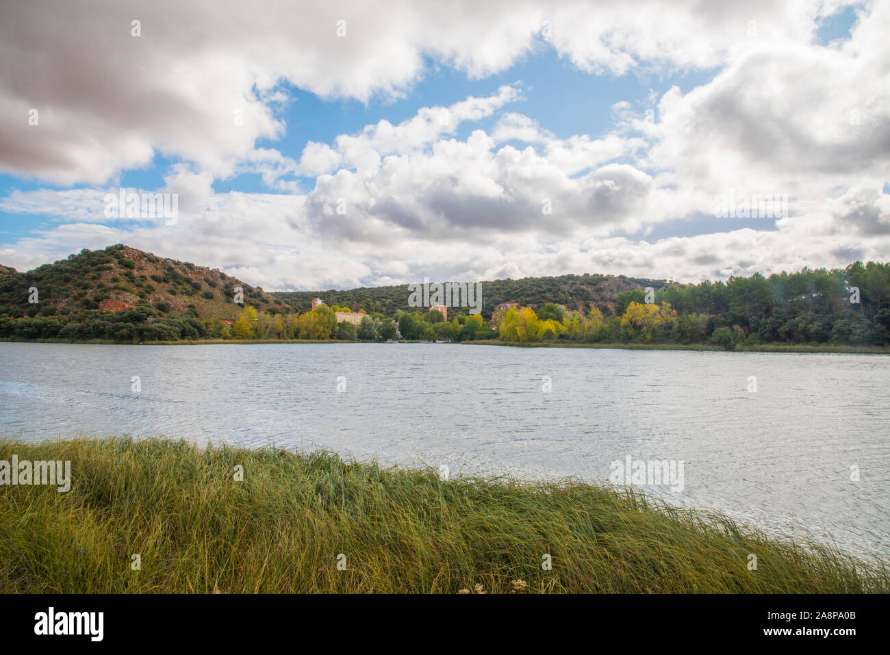 La Colgada lake. Lagunas de Ruidera Natural Park, Ciudad Real province ...