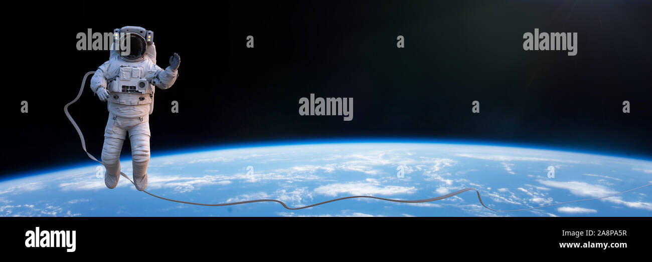 Astronaut above earth hi-res stock photography and images - Alamy