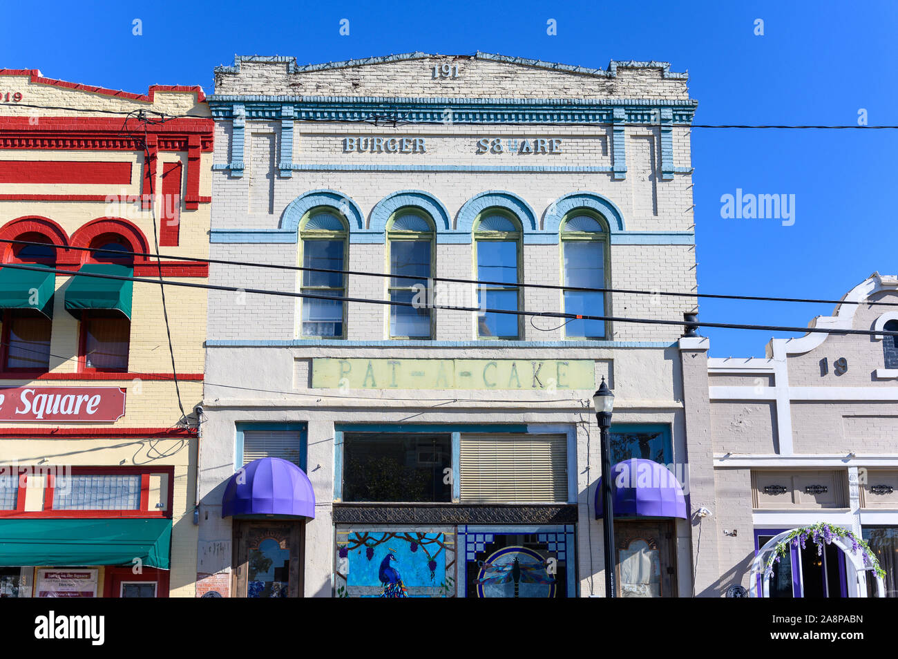 Wharton Texas - November 9, 2019: Historic Wharton City is located in ...