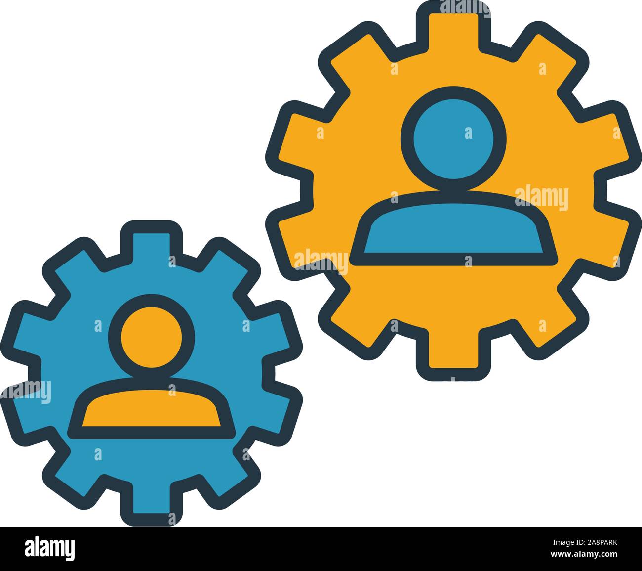 Collaboration icon. Simple element from soft skills icons collection ...