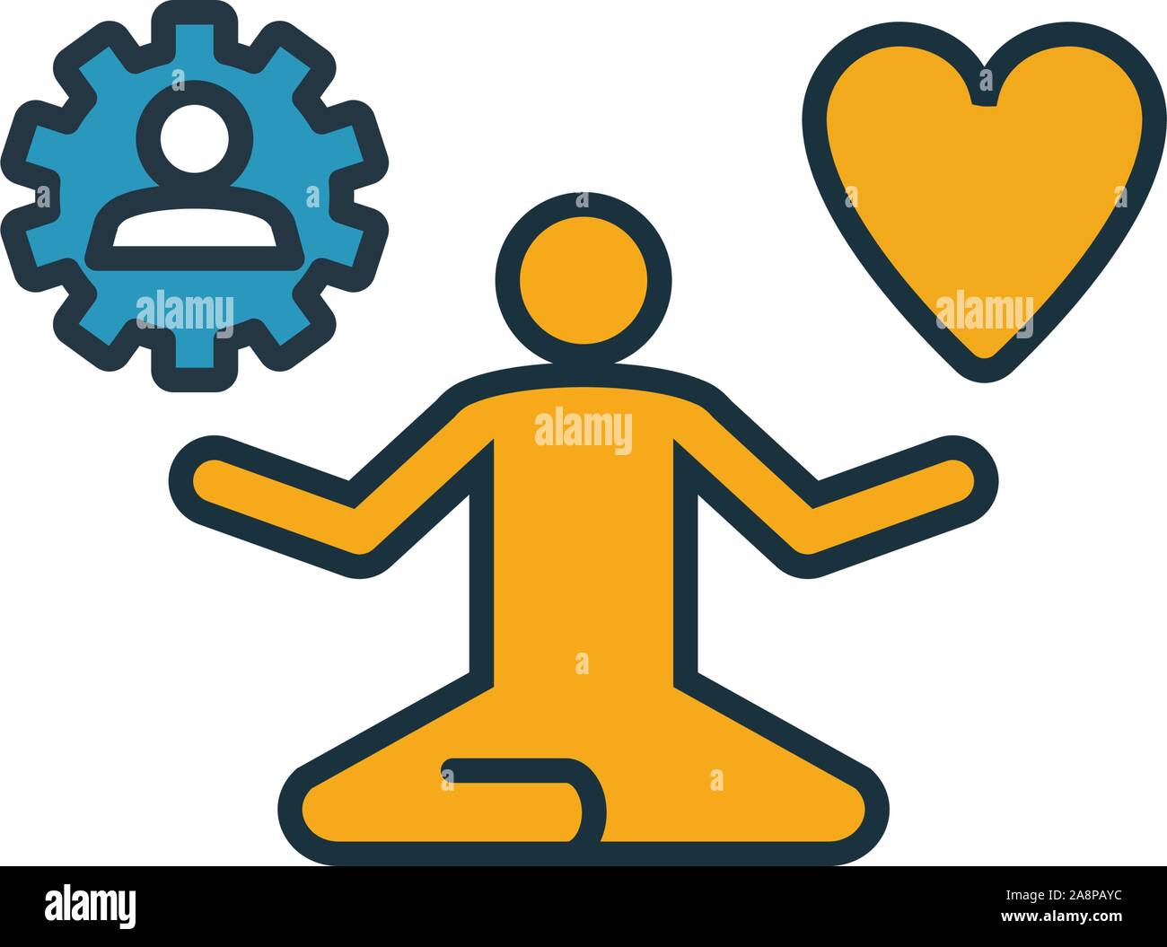 Stress Management icon. Simple element from soft skills icons ...