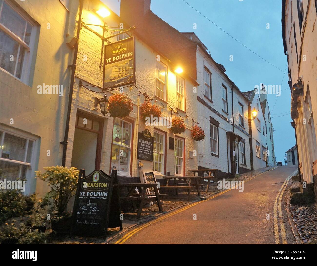 Ye Dolphin, Robin Hood's Bay, North Yorkshire, UK Stock Photo - Alamy