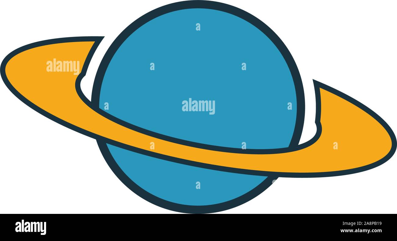 Saturn icon. Simple element from space icons collection. Creative ...