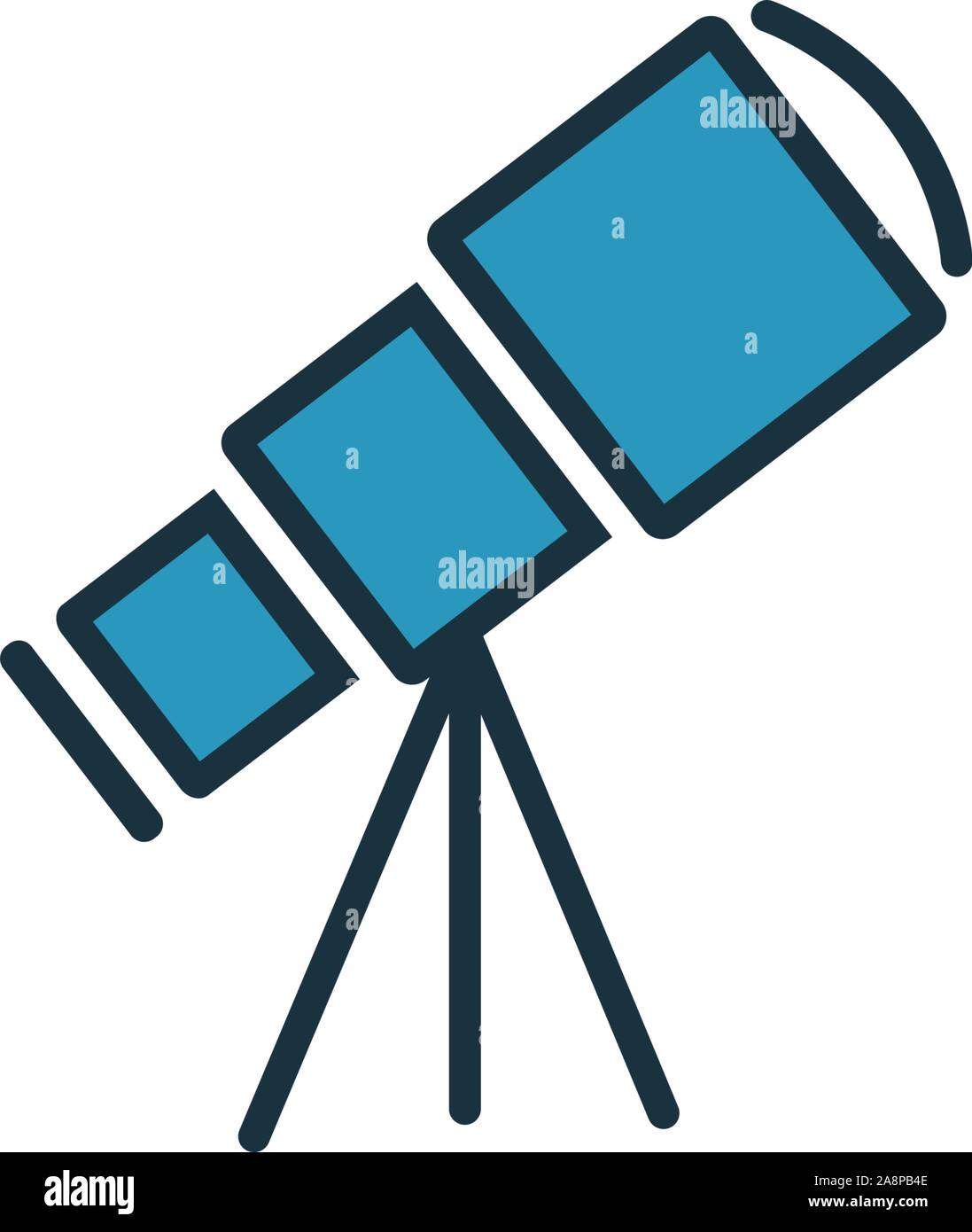 Telescope icon. Simple element from space icons collection. Creative ...