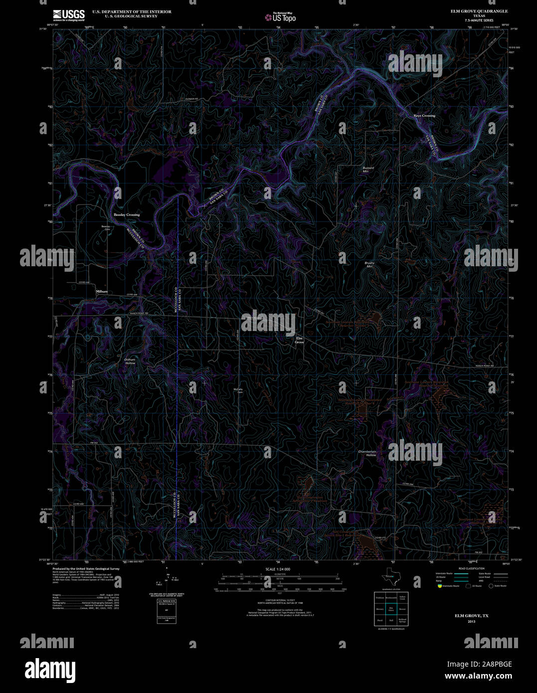 Map of elm grove hi-res stock photography and images - Alamy