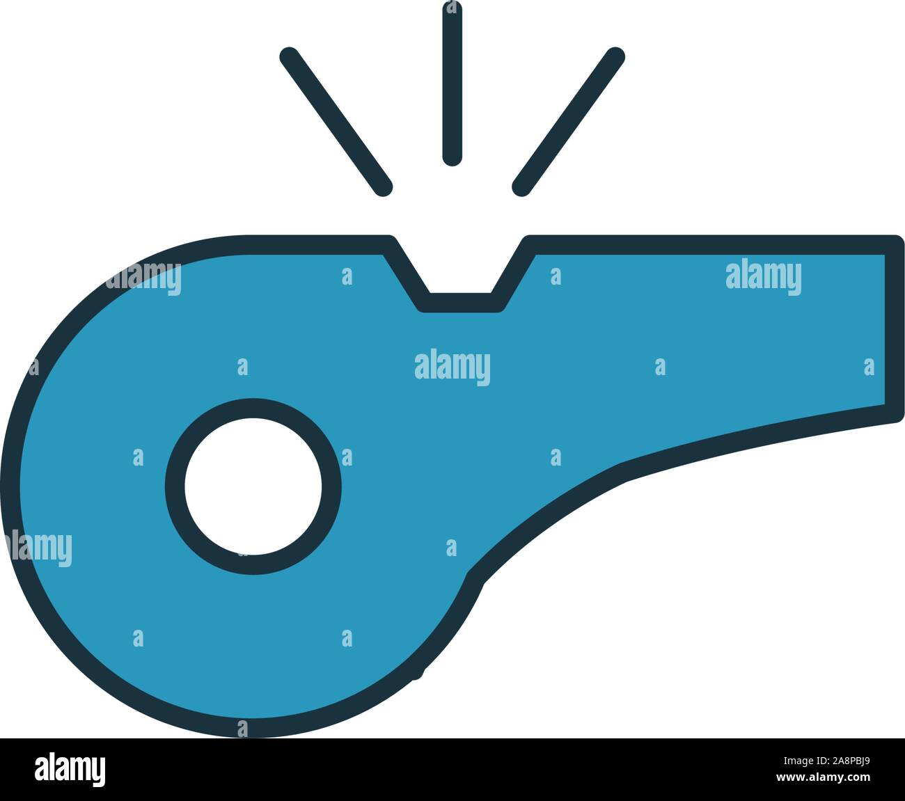 Whistle icon. Simple element from sport equipment icons collection ...