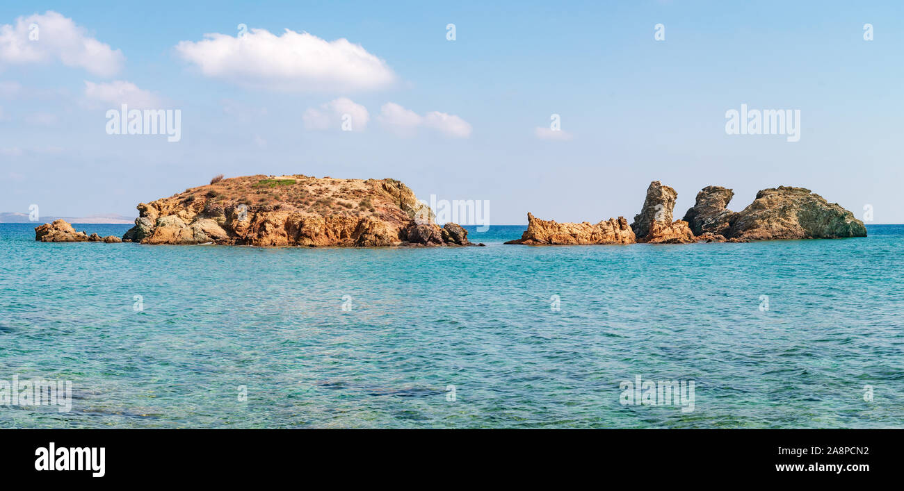 Amazing panorama scenery of Crete island Stock Photo - Alamy