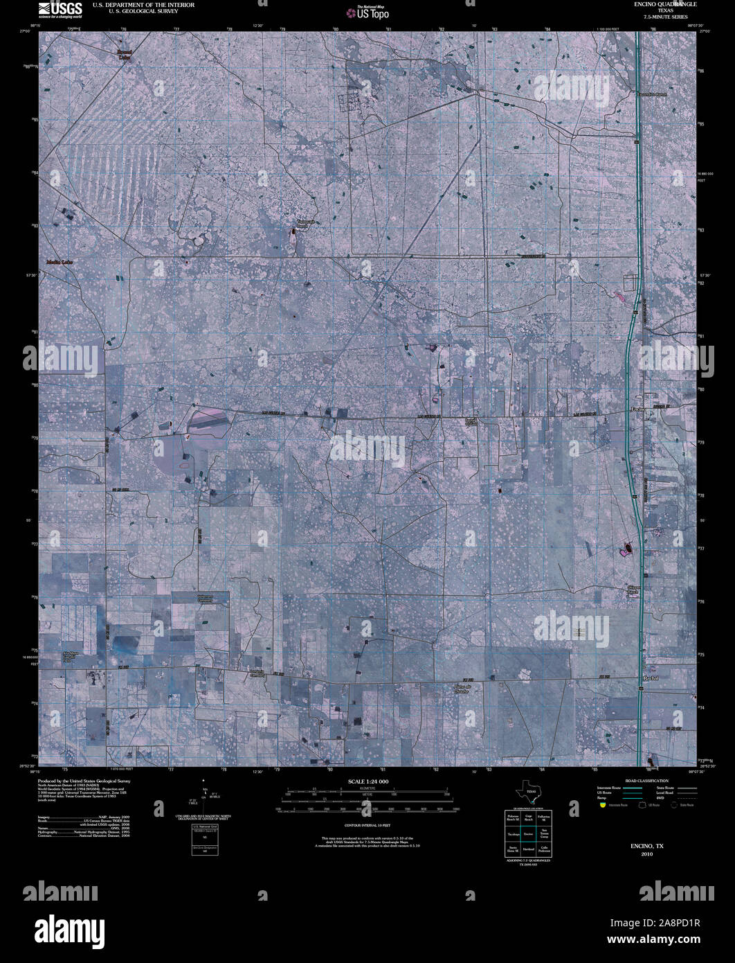 Map of encino hi-res stock photography and images - Alamy