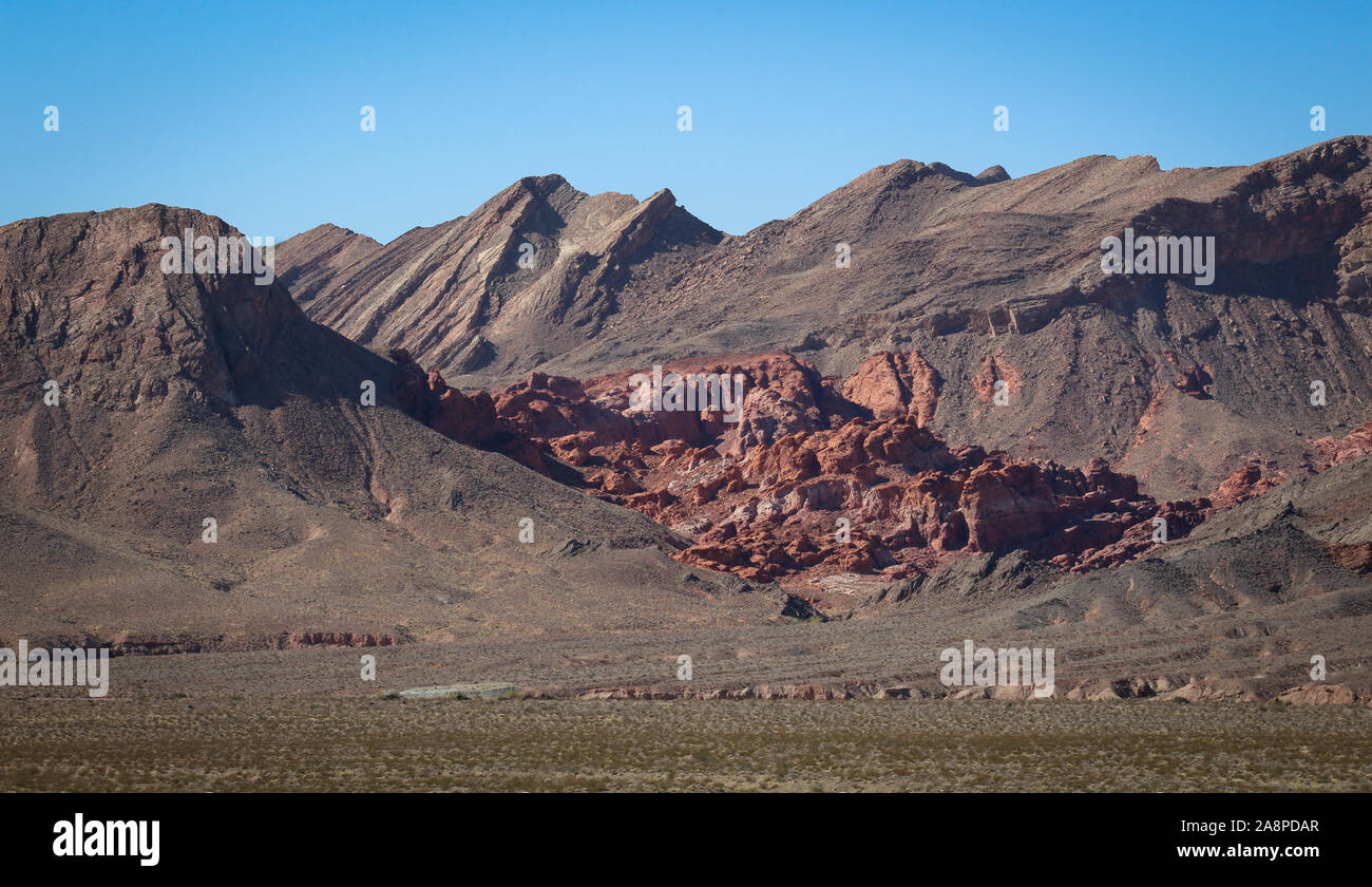 The Bowl of Fire in Lake Mead National Recreation Area, Nevada Stock ...