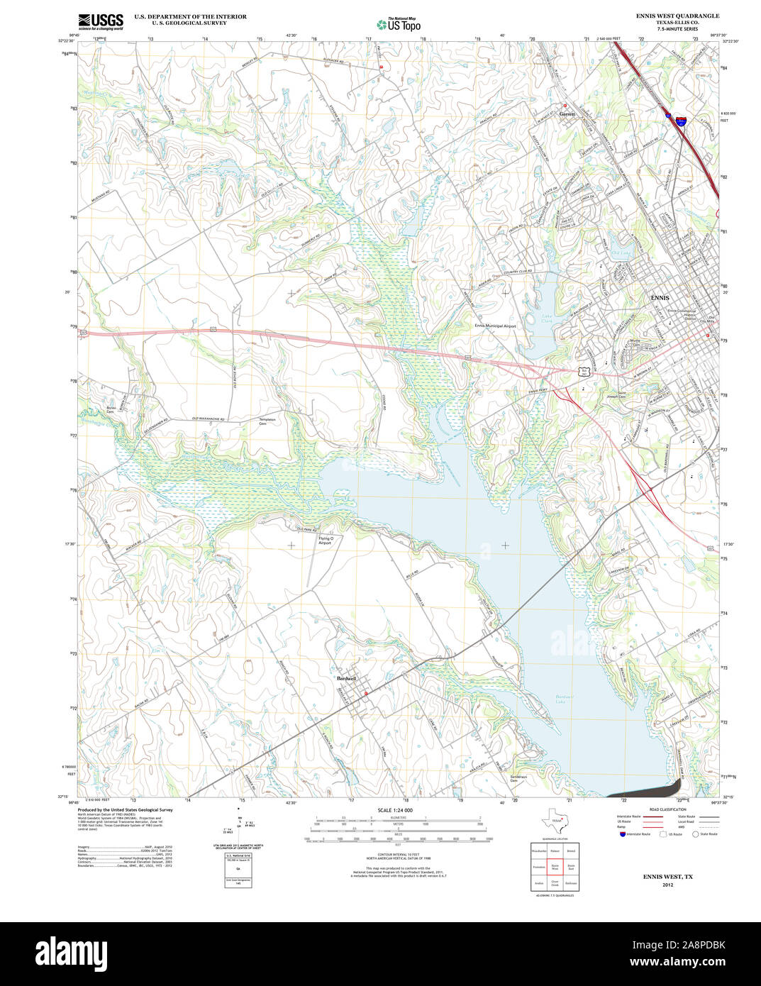 Map of ennis hi-res stock photography and images - Alamy