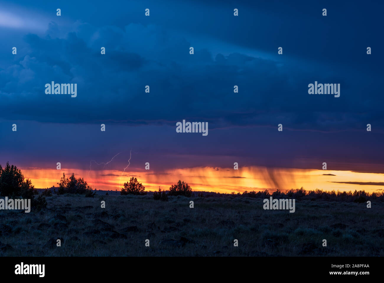 Raining sunset hi-res stock photography and images - Alamy