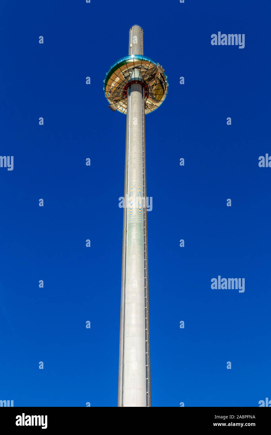 The 162m tall observation tower Brighton i360, Brighton, UK Stock Photo ...