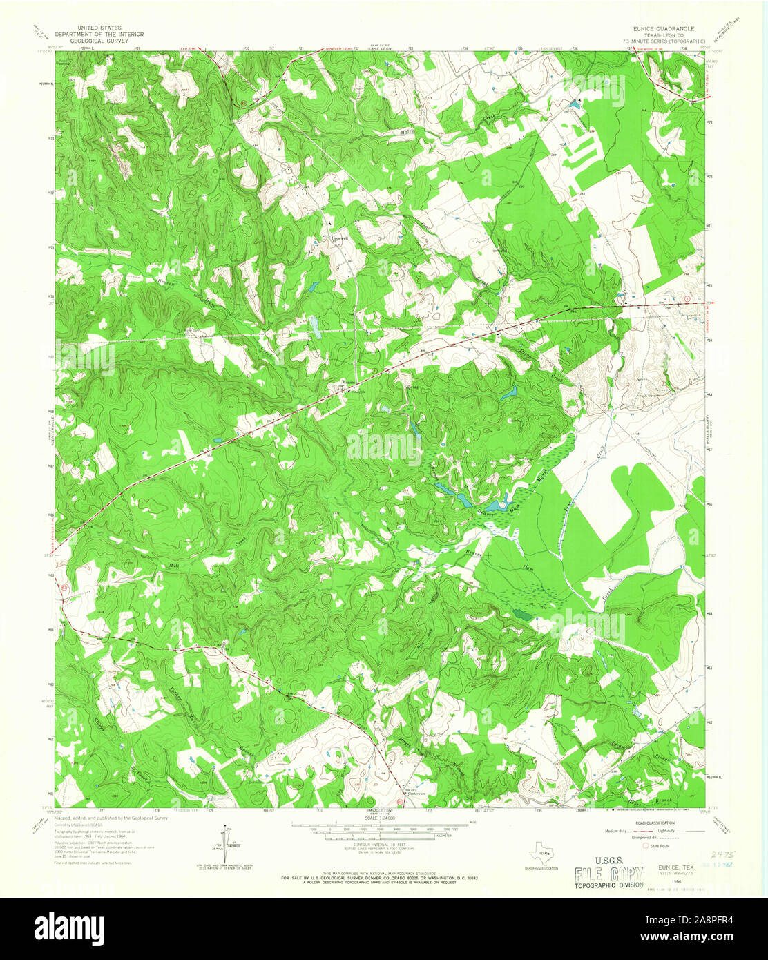 Eunice map hi-res stock photography and images - Alamy