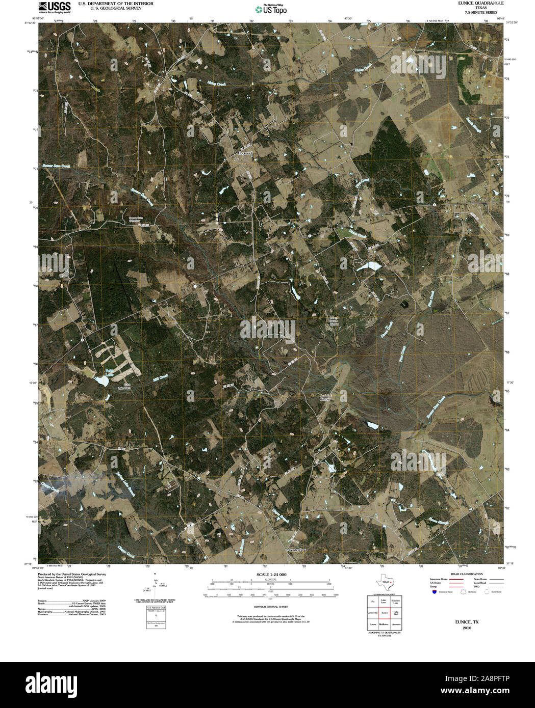 Eunice map hi-res stock photography and images - Alamy