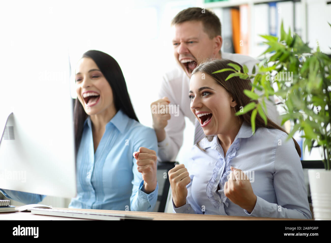 Woman making fists hi-res stock photography and images - Alamy