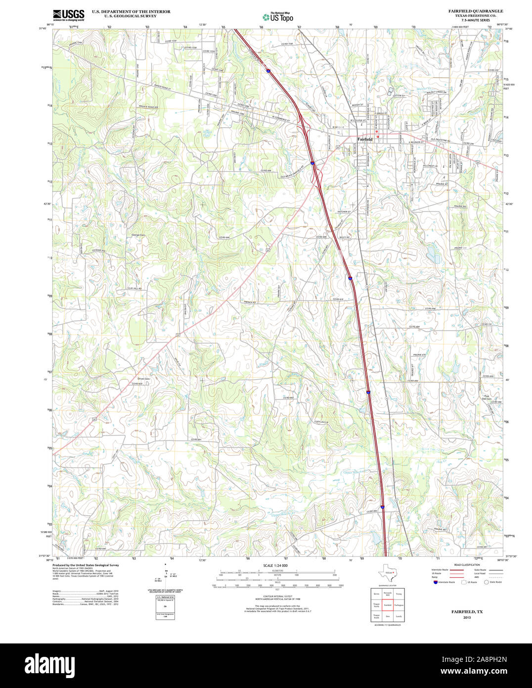 Map of fairfield texas hi-res stock photography and images - Alamy