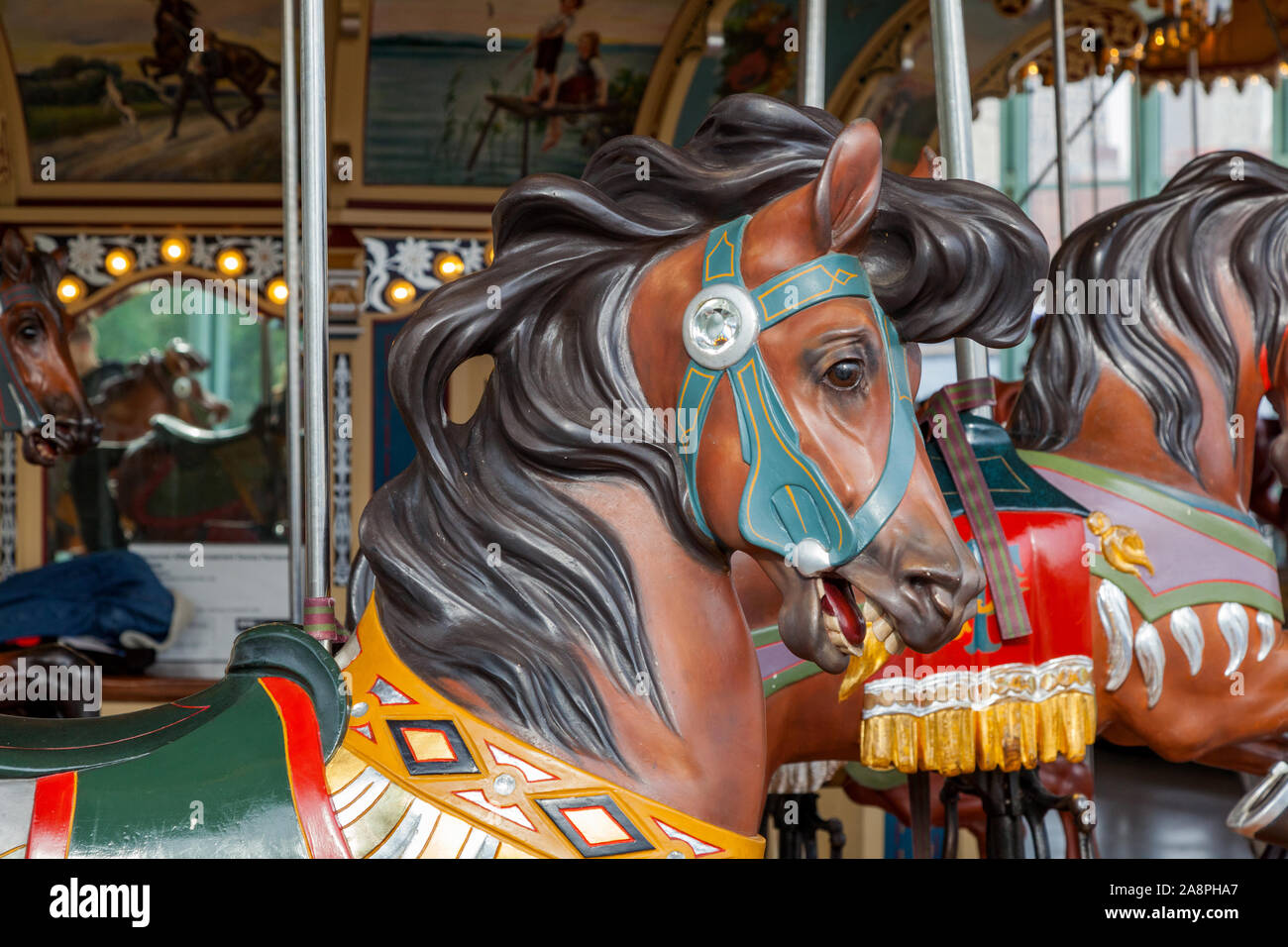Jane's Carousel, Brooklyn Bridge Park, New York City, USA Stock Photo ...